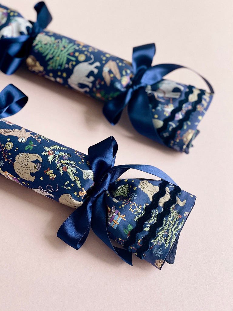 *BESTSELLING* Liberty Christmas Navy – Happy Crackers