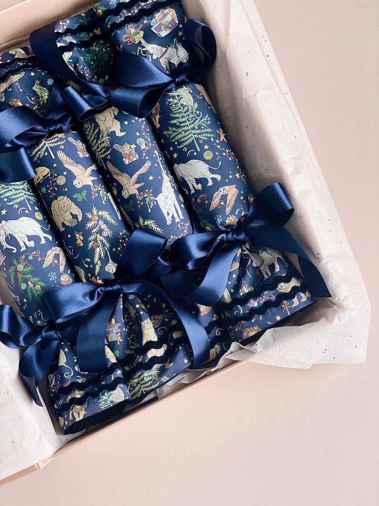 *BESTSELLING* Liberty Christmas Navy – Happy Crackers